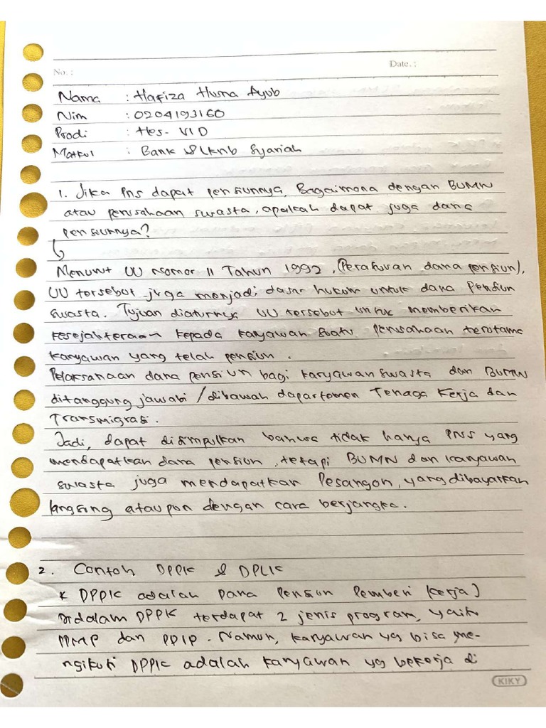 32_Hafiza Husna Ayub_Tugas Bank & LKNB | PDF