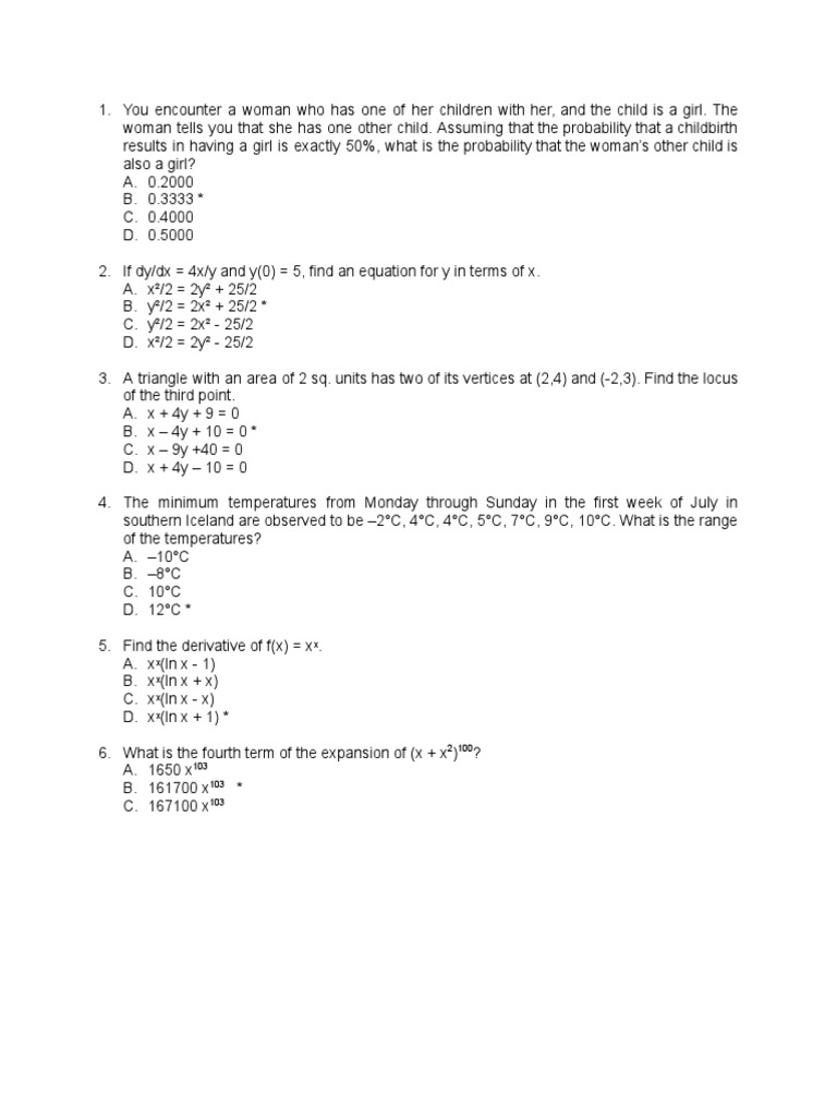 Math - 4 | PDF