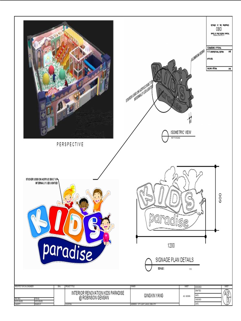 1200 Signage Plan Details: Isometric View | PDF