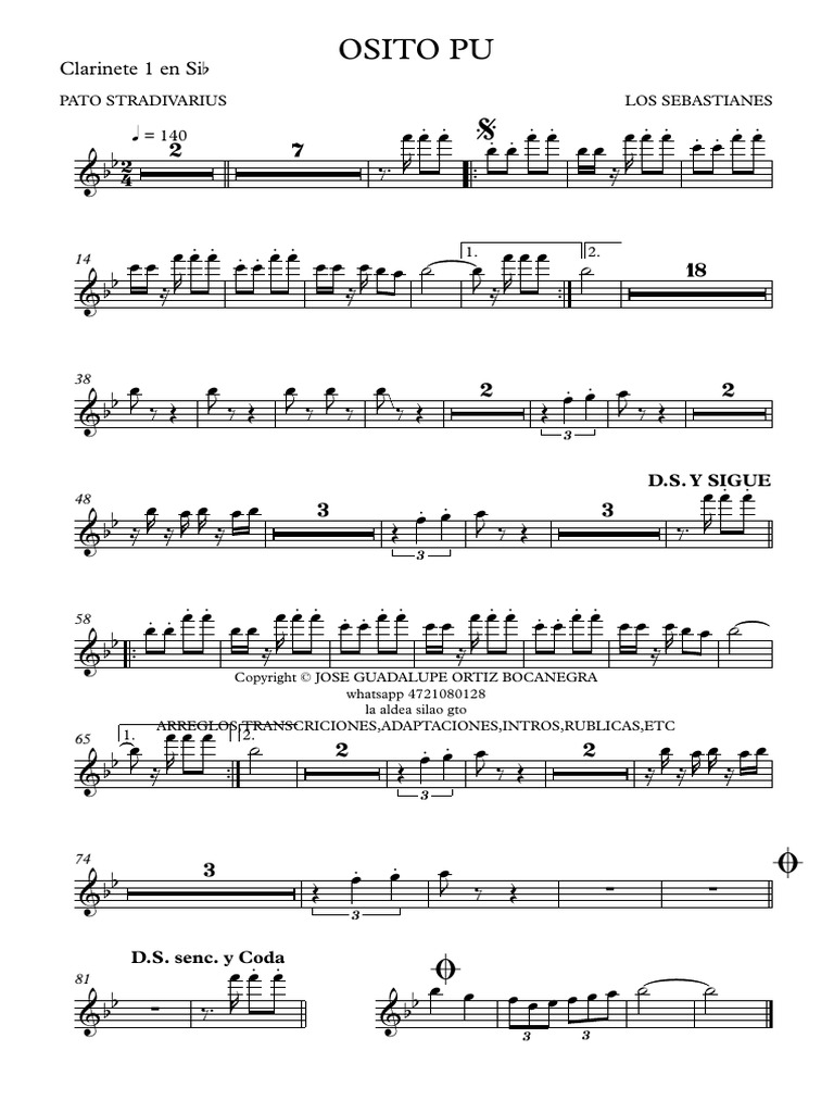 El Osito Pu - Banda Los Sebastianes | PDF | Échecs