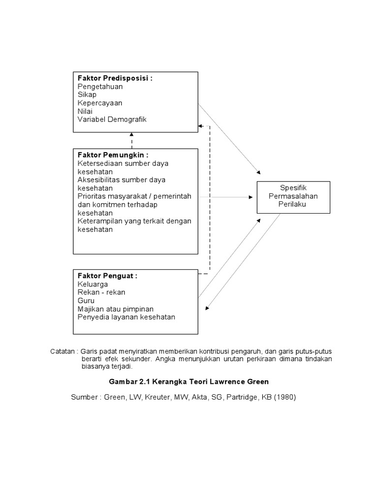 97552246 Kerangka Teori Lawrance Green | PDF