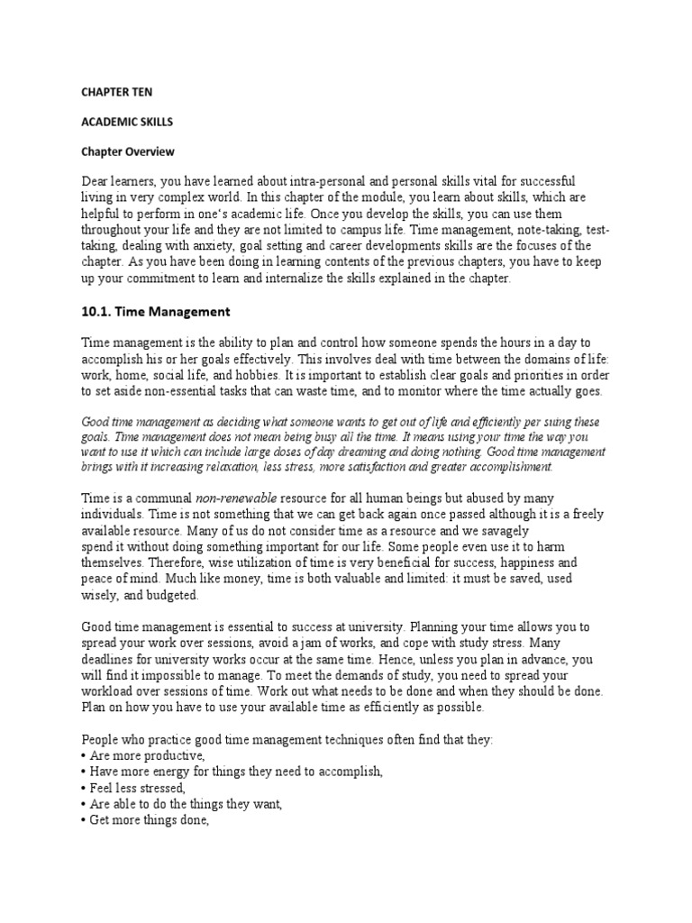 Chapter Ten | PDF | Anxiety | Cognition