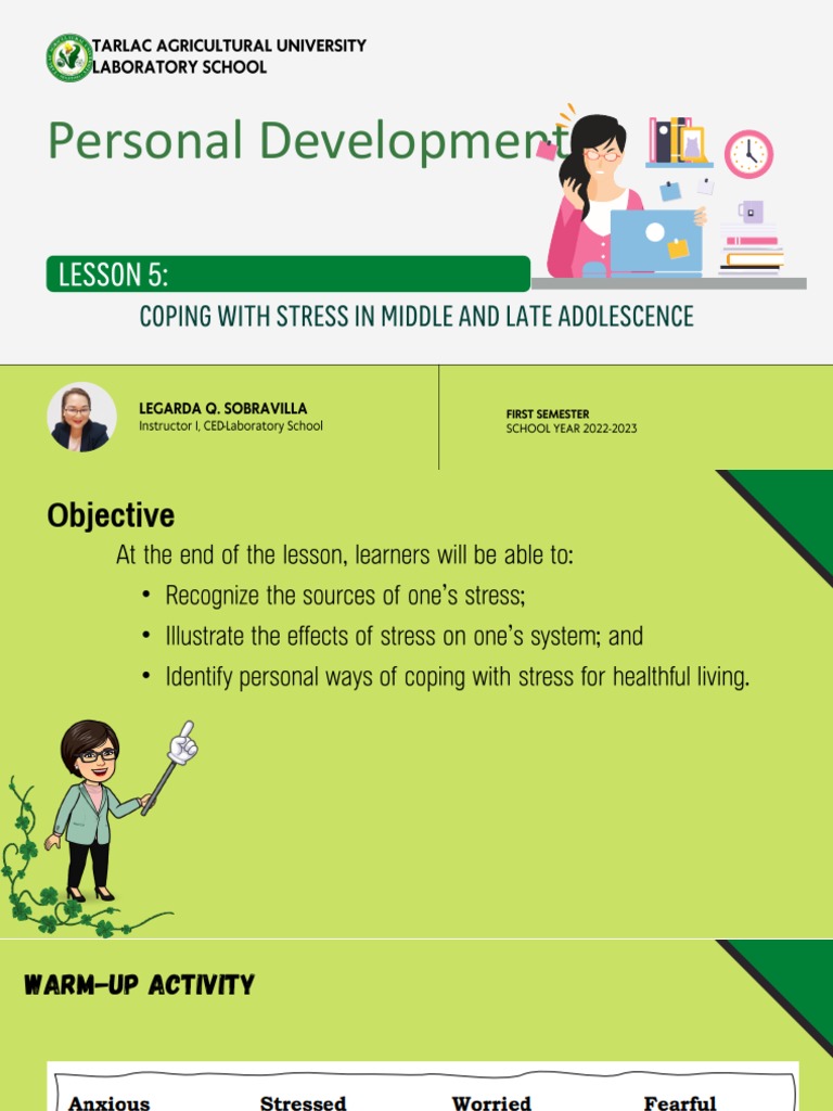 Coping With Stress In Middle And Late Adolescence Pdf Science