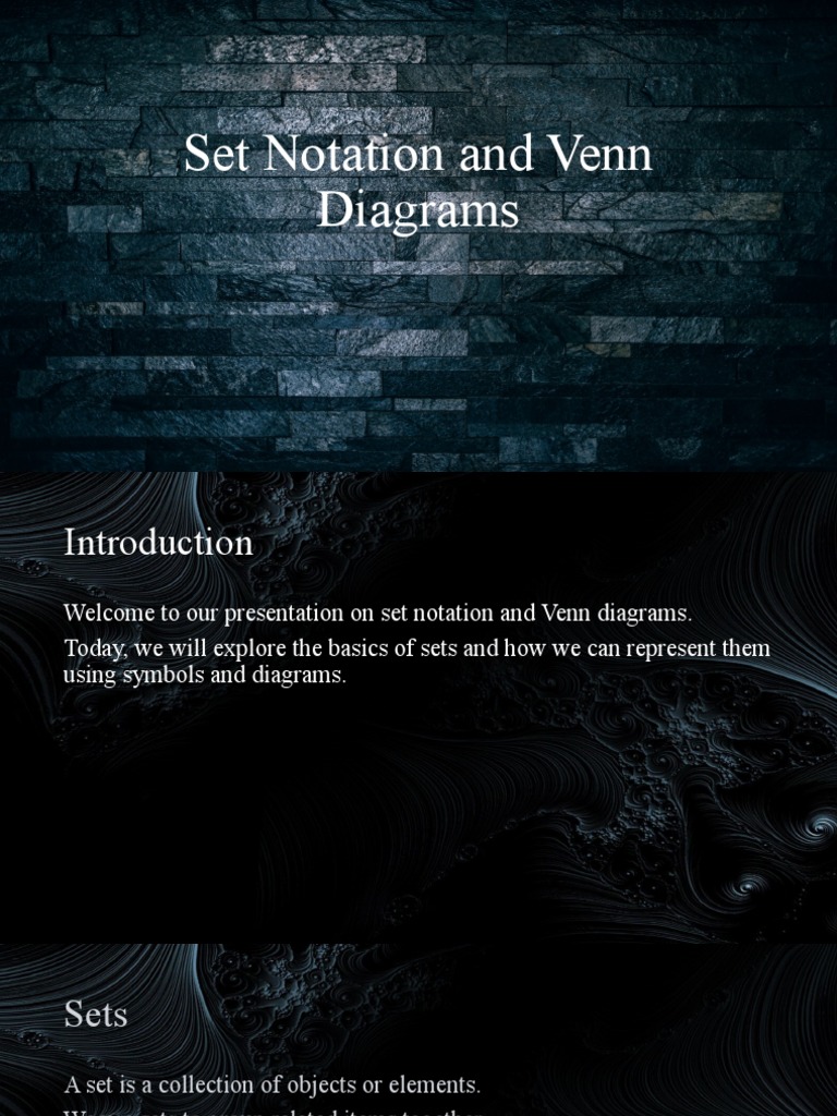 Set Notation and Venn Diagrams | PDF | Set (Mathematics) | Subset