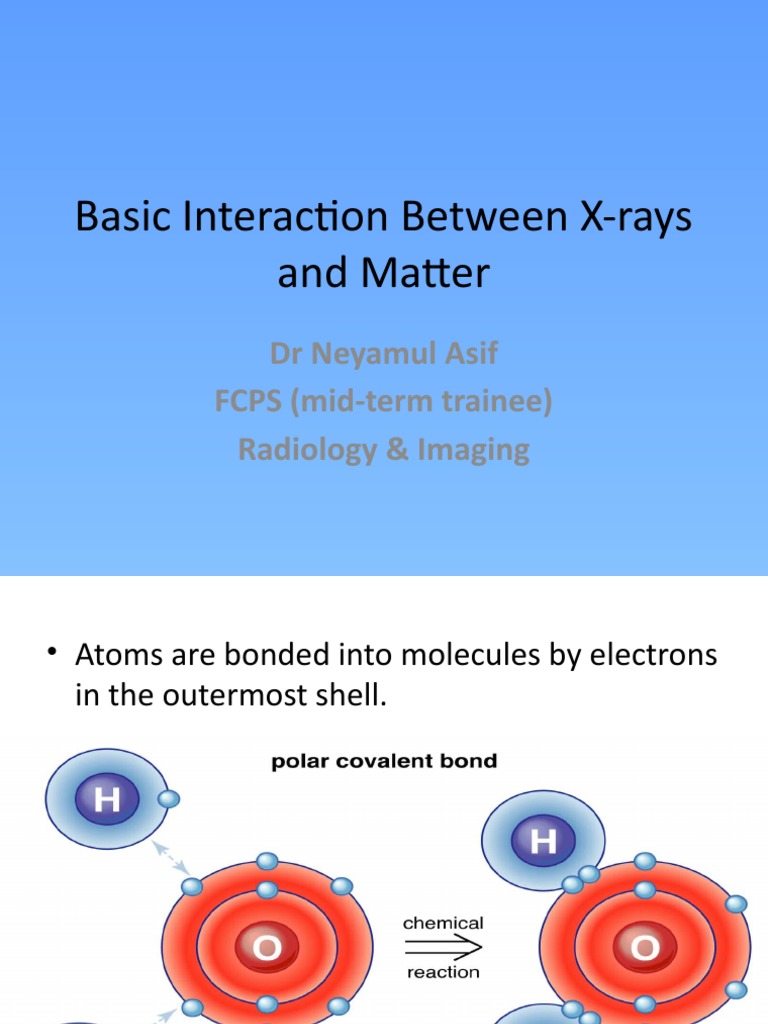 Basic Interaction Between X-Rays and Matter | PDF | Electron | Photoelectric Effect