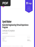 Forage (TCS) Certificate | PDF