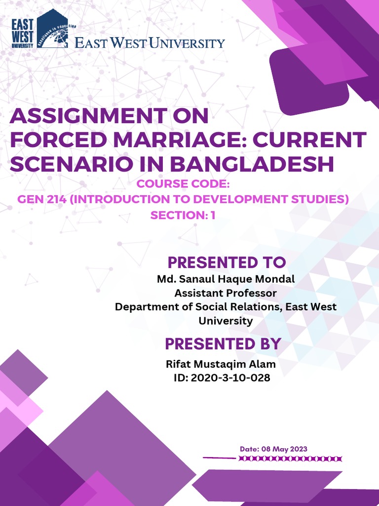 Forced Marriage (Rifat) | Download Free PDF | Marriage | Domestic Violence