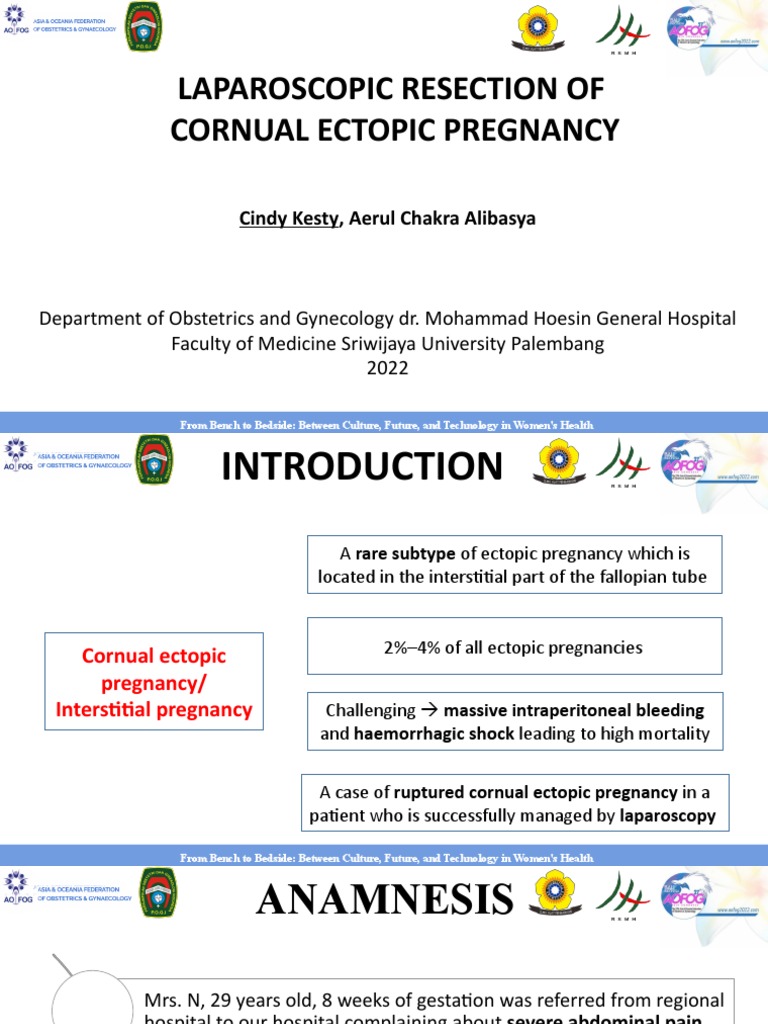 Laparoscopic Management of Cornual Ectopic | PDF | Gynaecology | Public ...