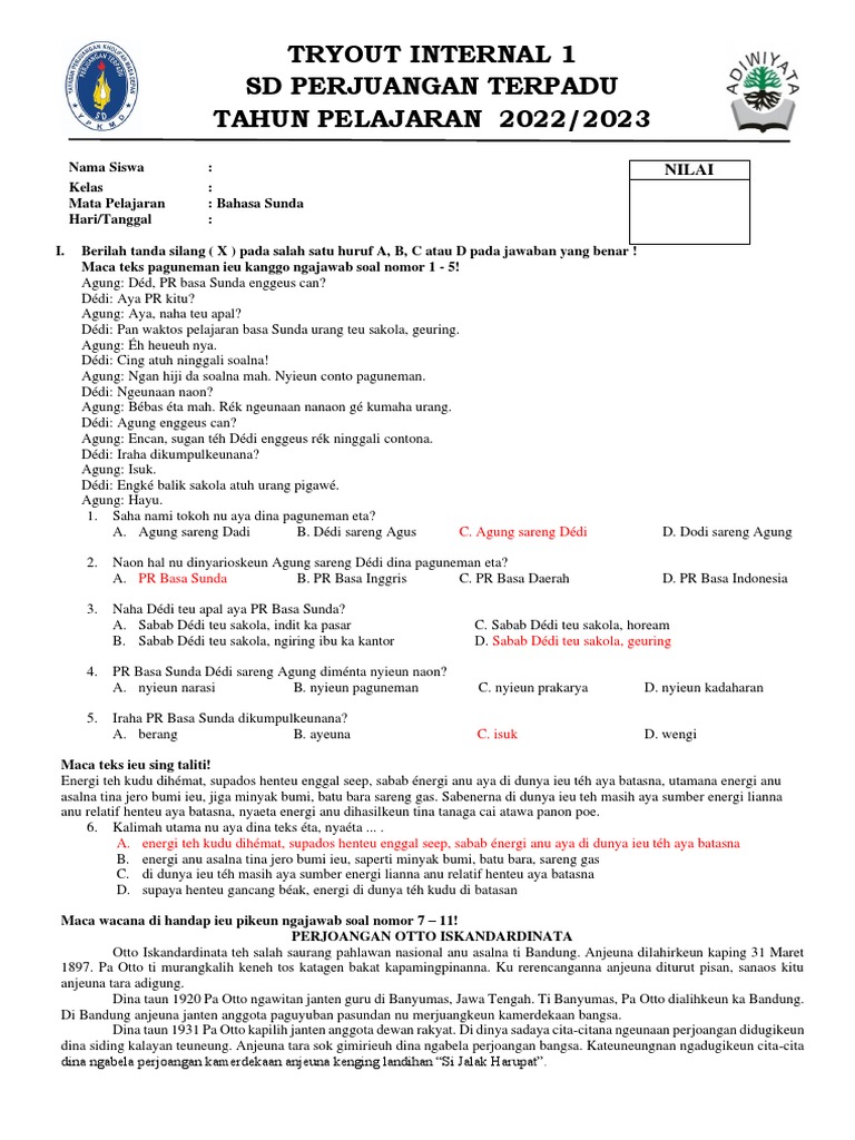 PDF TO INTERNAL B.SUNDA 1 | PDF