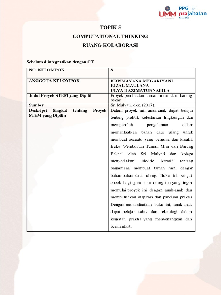 t5 Ruang Kolaborasi CT | PDF