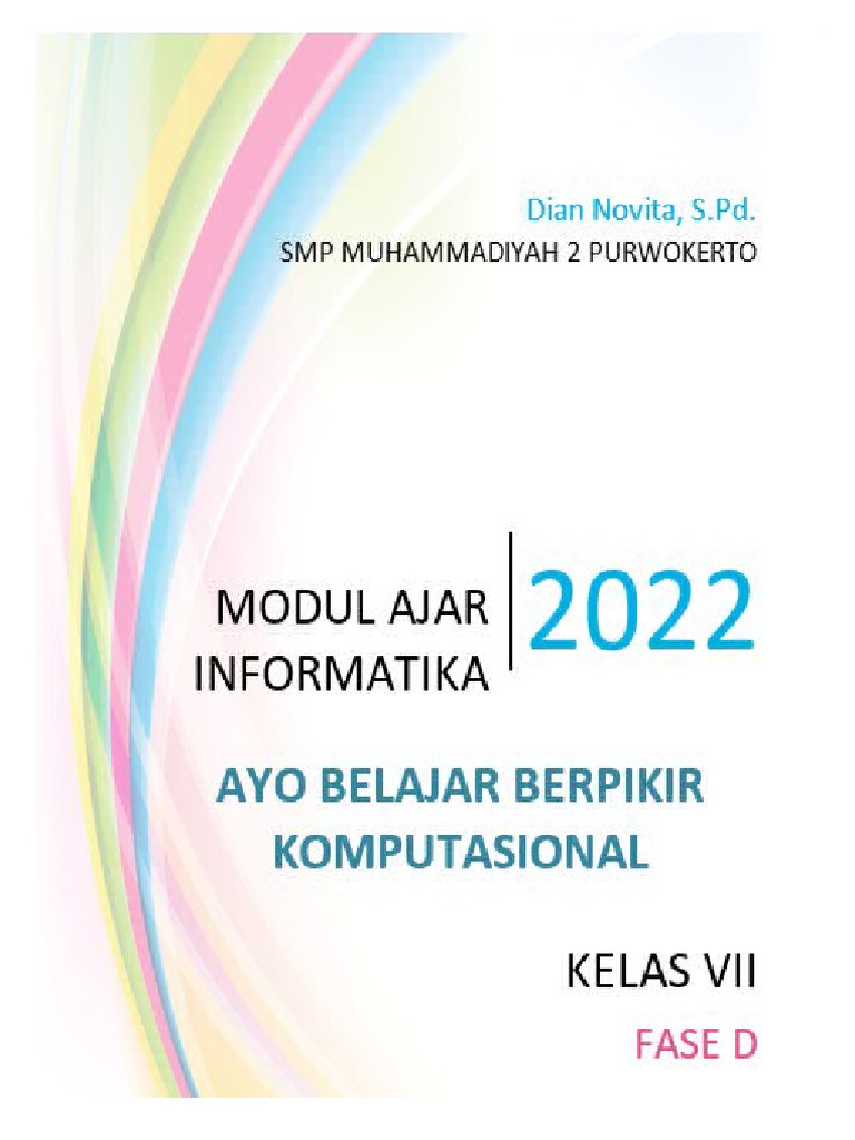 Modul Ajar Informatika BK KLS 7 | PDF