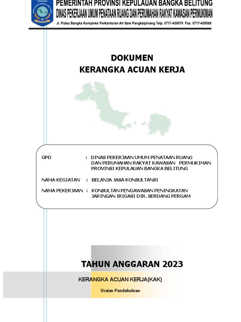 Kerangka Acuan Kerja (Kak) | PDF