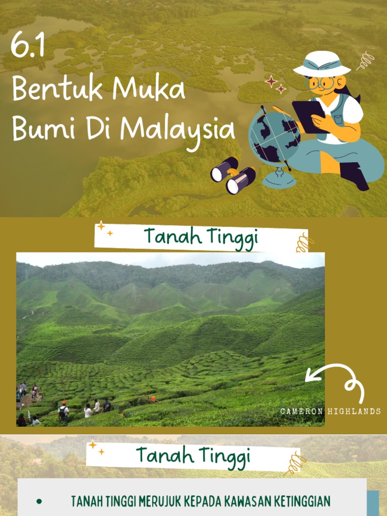 6.1 Bentuk Muka Bumi Di Malaysia(Geografi tingkatan 1) | PDF