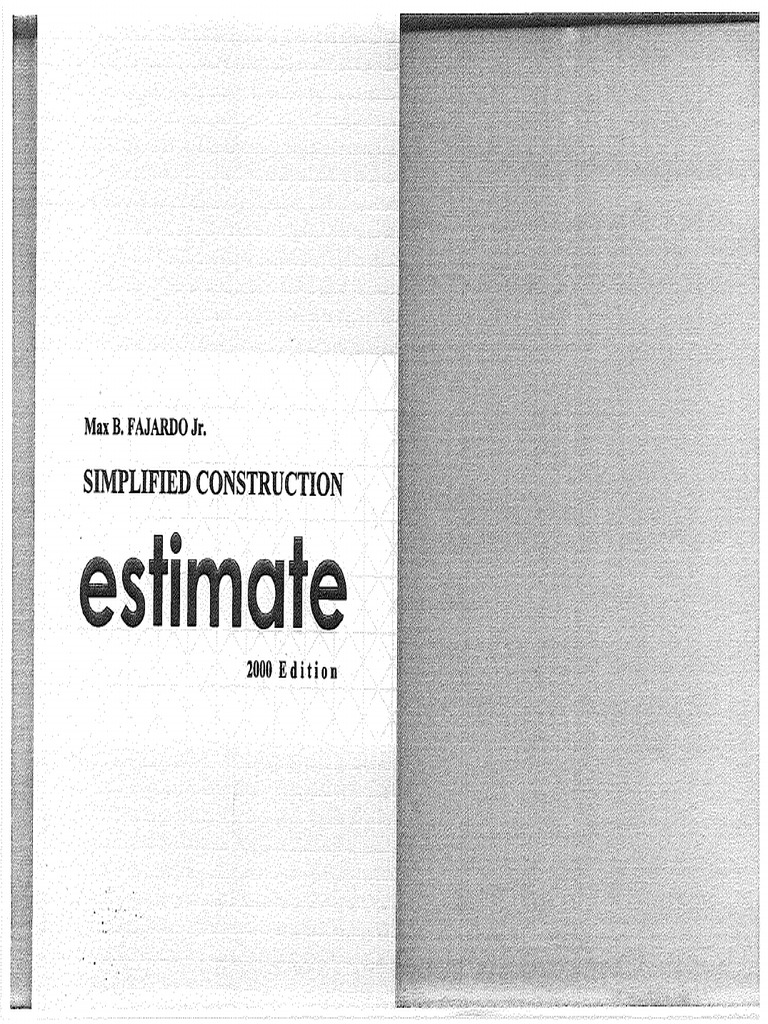 Estimate Book | PDF