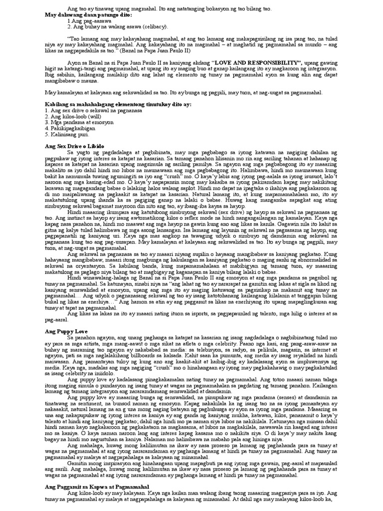 Ang Sekswalidad NG Tao | PDF