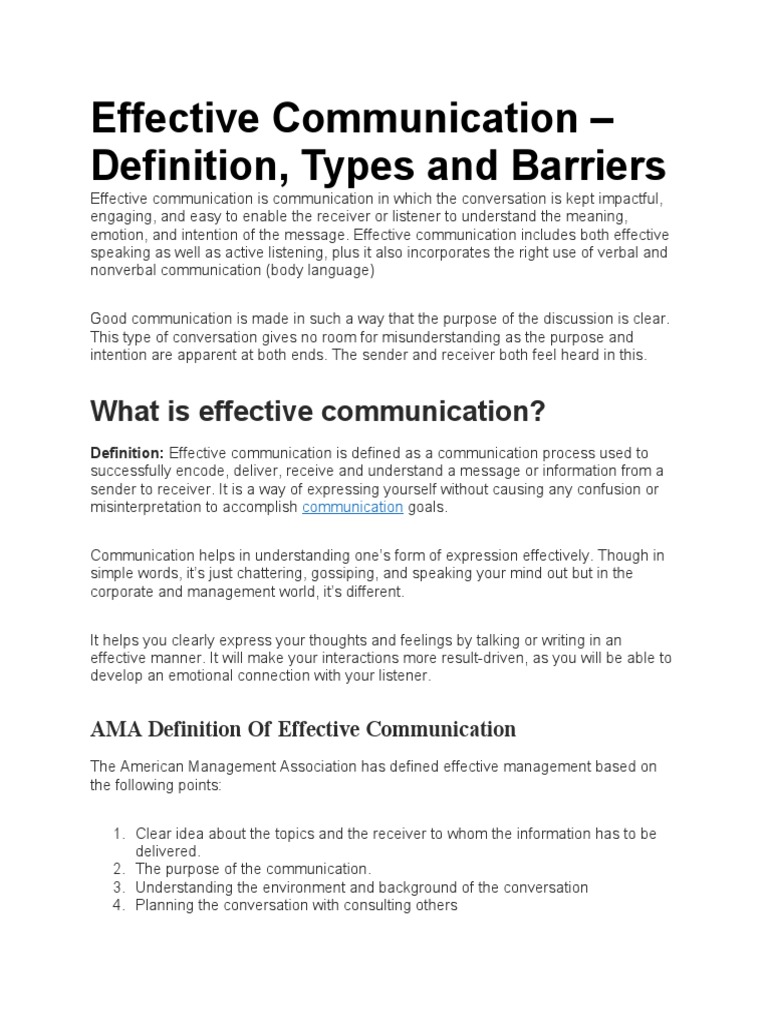 Effective Communication,types,importance benifits and pros and cons ...