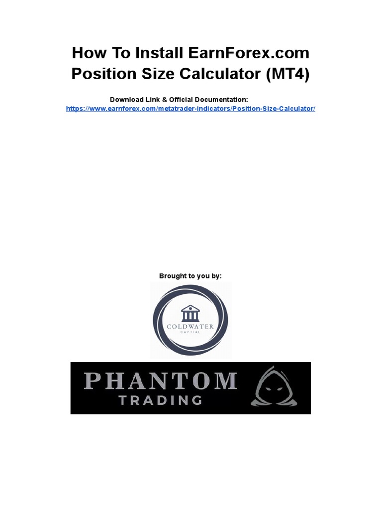 MT4 Position Size Calculator Guide | PDF