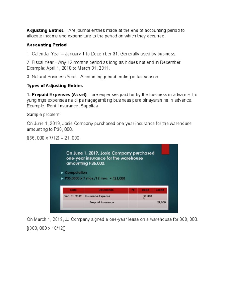 Adjusting Entries Notes | PDF | Depreciation | Debits And Credits Adjusting Entries Notes | PDF | Depreciation | Debits And Credits