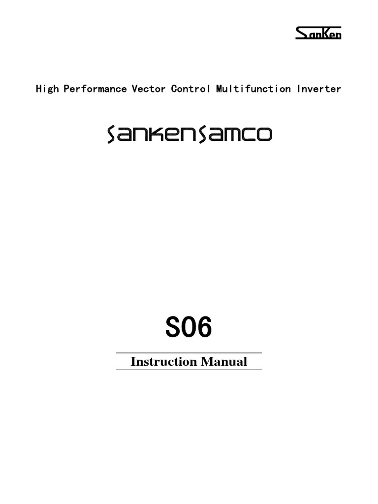 Samco S06 | PDF | Power Inverter | Power Supply
