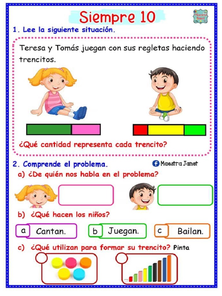 ficha de regletas | PDF