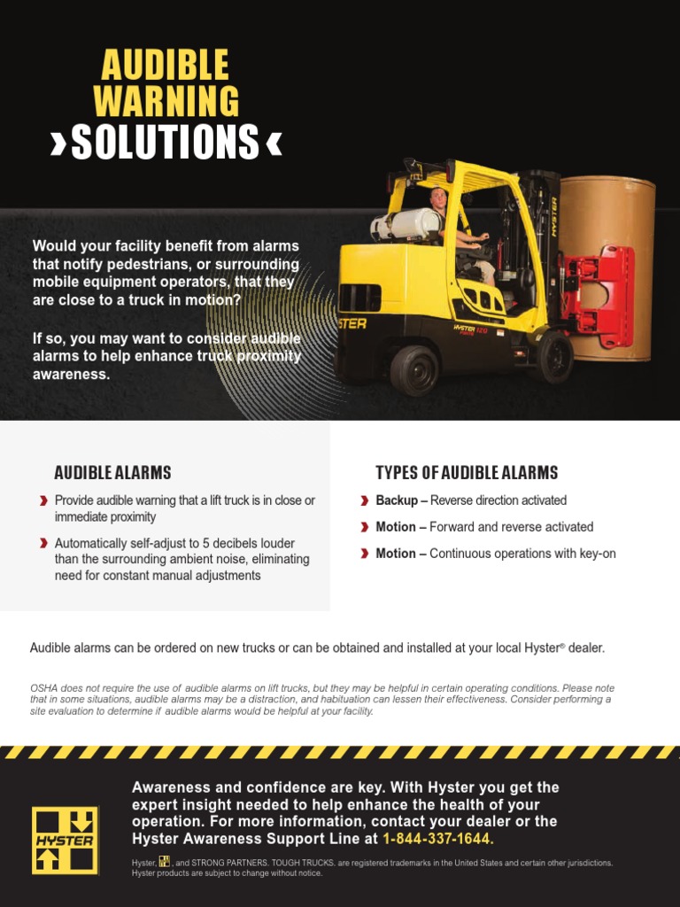 Hyster Audible Warning Solutions | PDF