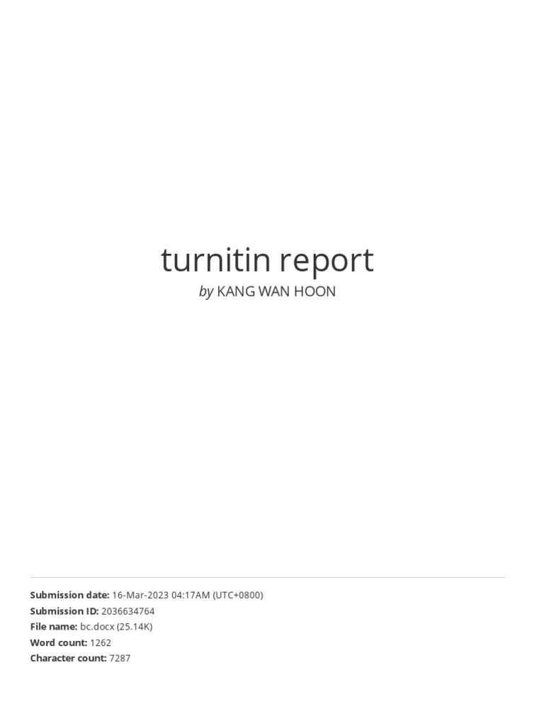 Turnitin Report | PDF