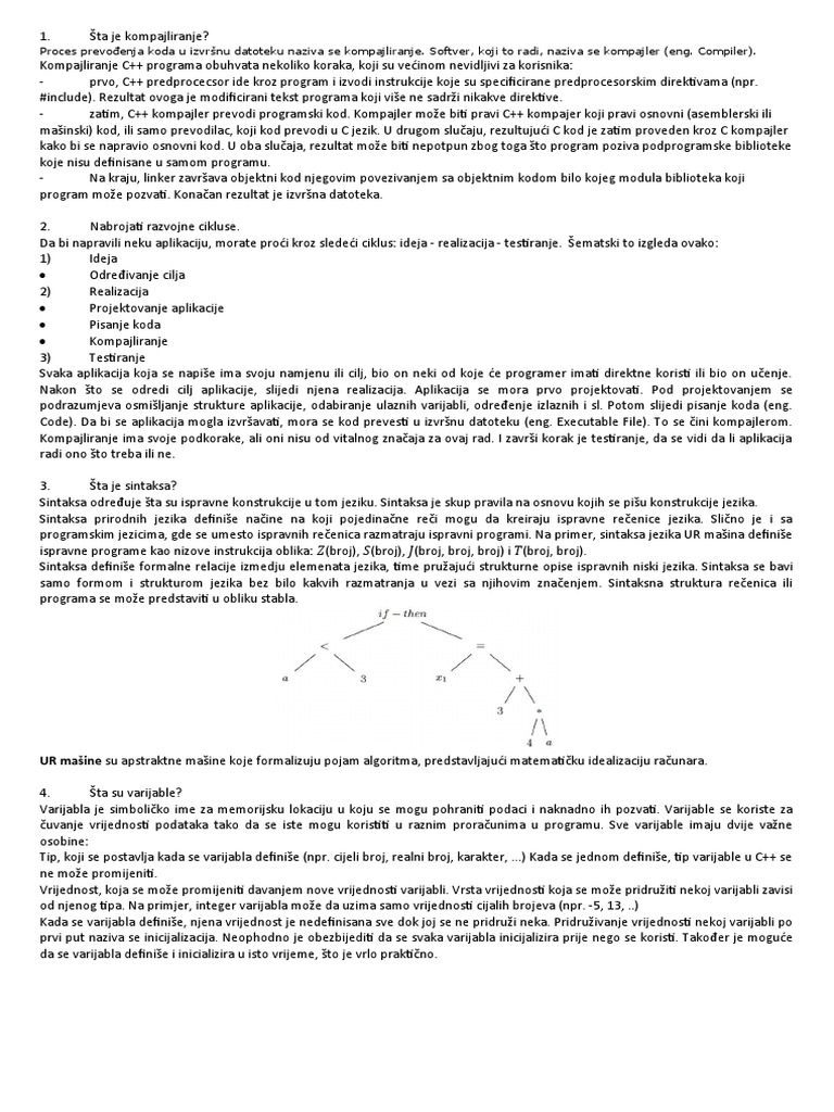 Uvod U Programiranje | PDF