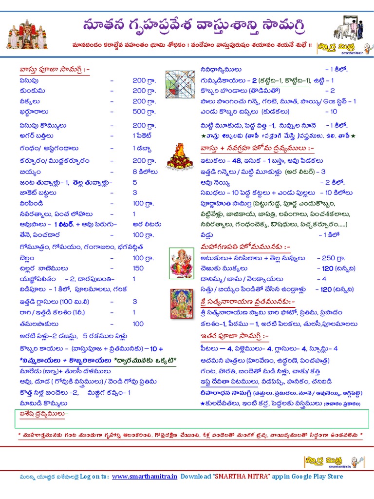 Gruha Pravesham-SM | PDF