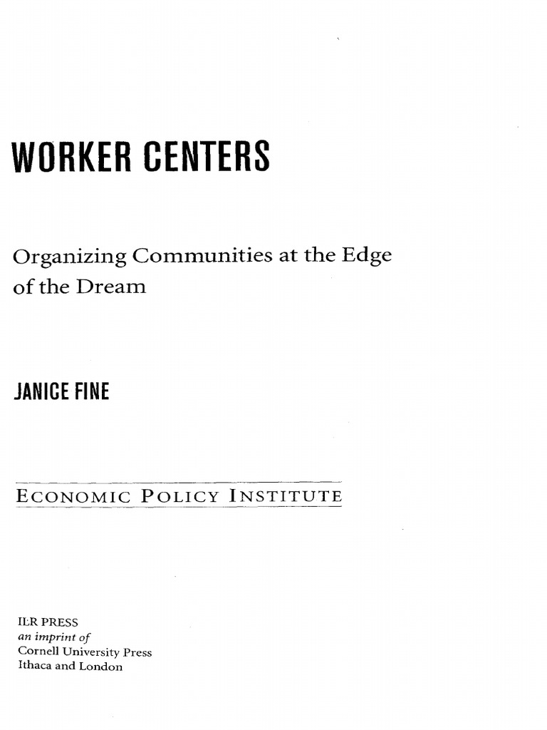 Jurnal 12 19 Worker Centers Organizing | PDF | Immigration | Employment