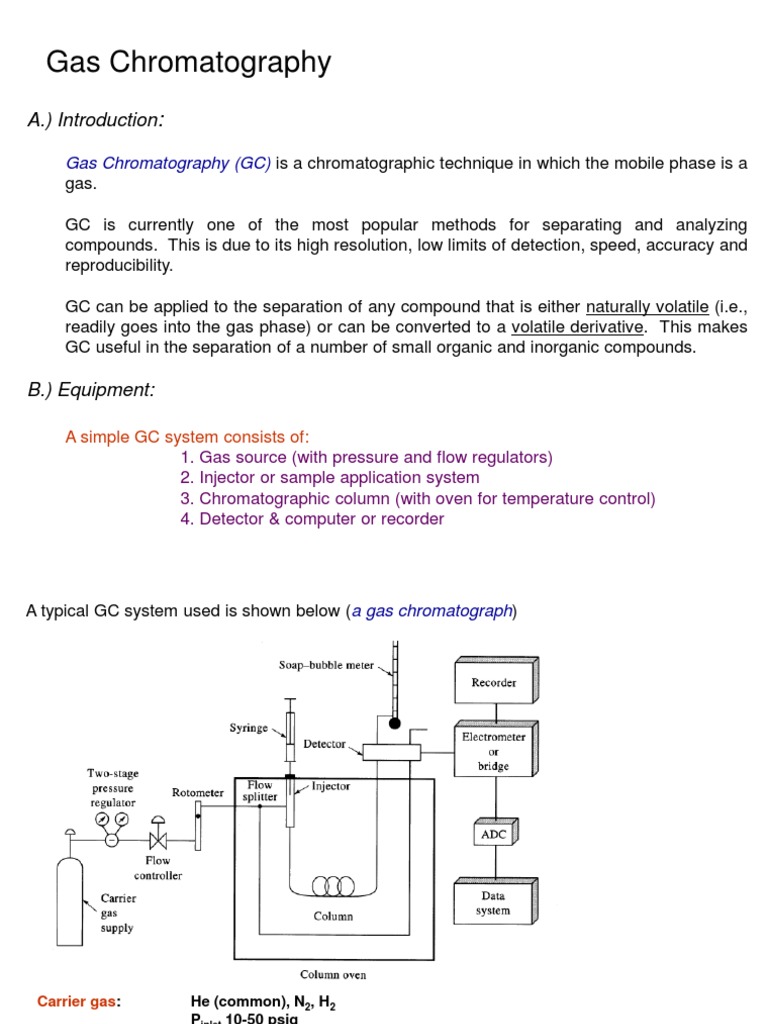 Gas Chromatography | PDF | Gas Chromatography | Chromatography