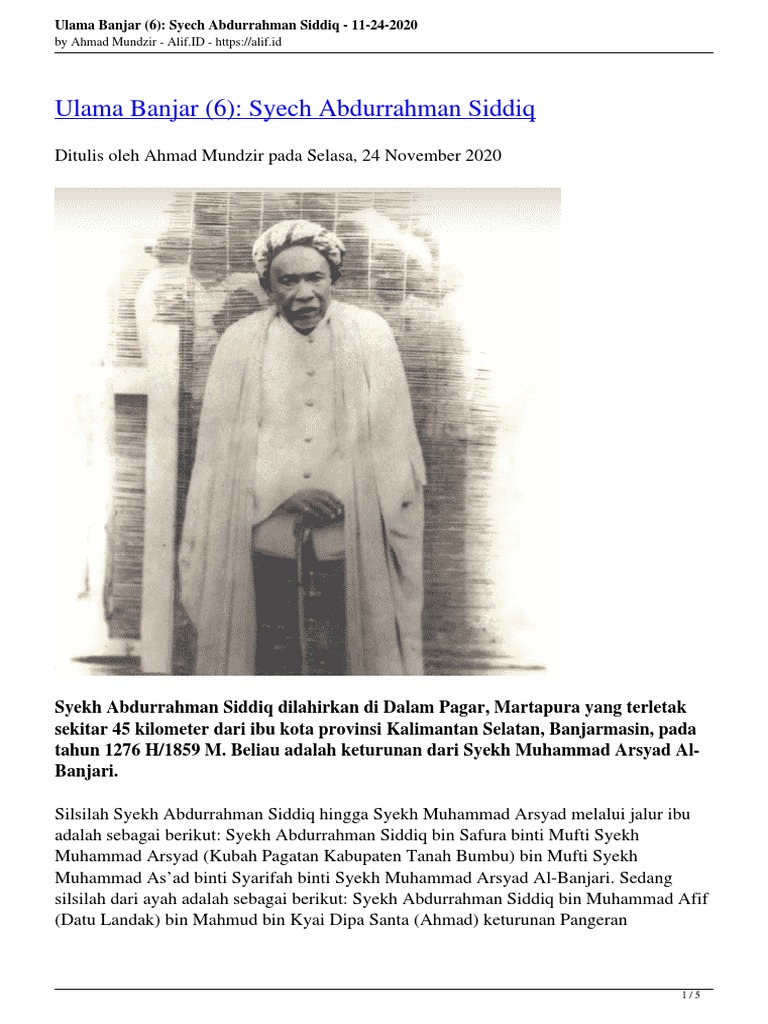 Yech Abdurrahman Siddiq | PDF