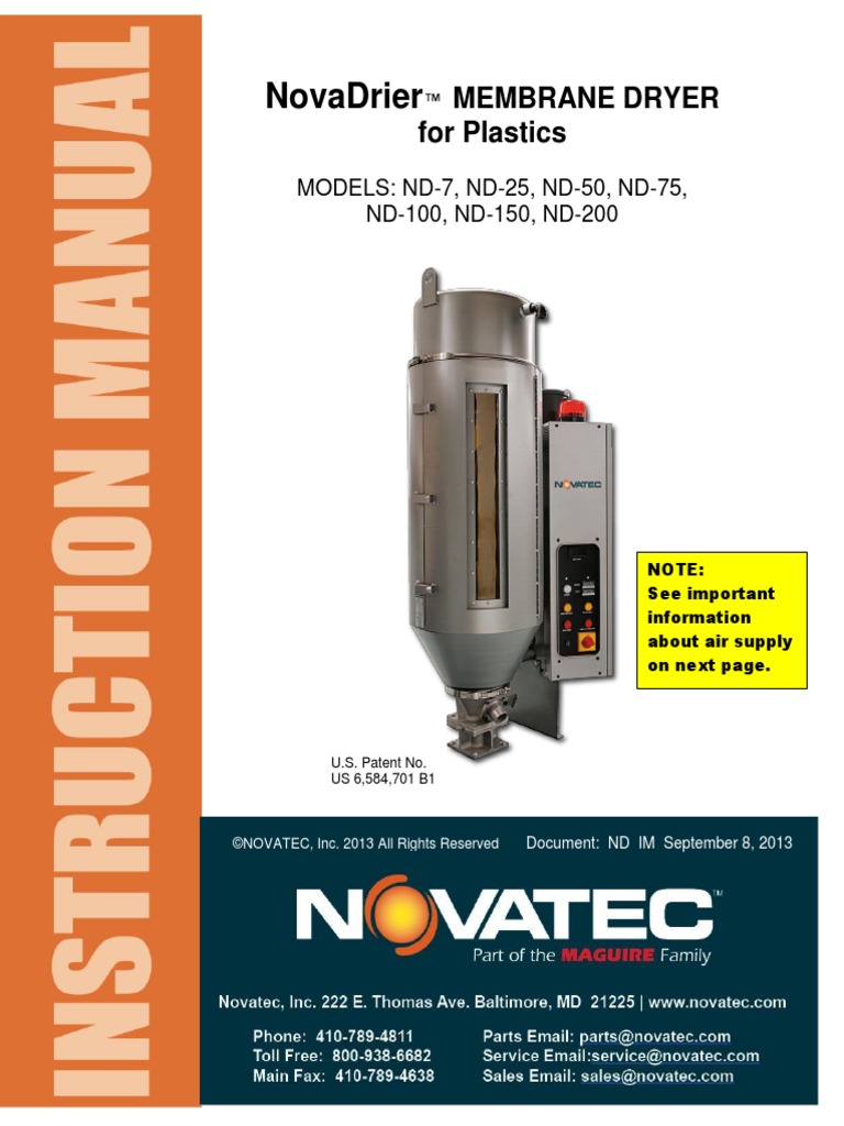 Novatec ND 25 | PDF | Valve | Thermocouple
