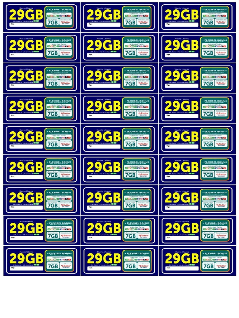 Stiker 29GB New Flex | PDF
