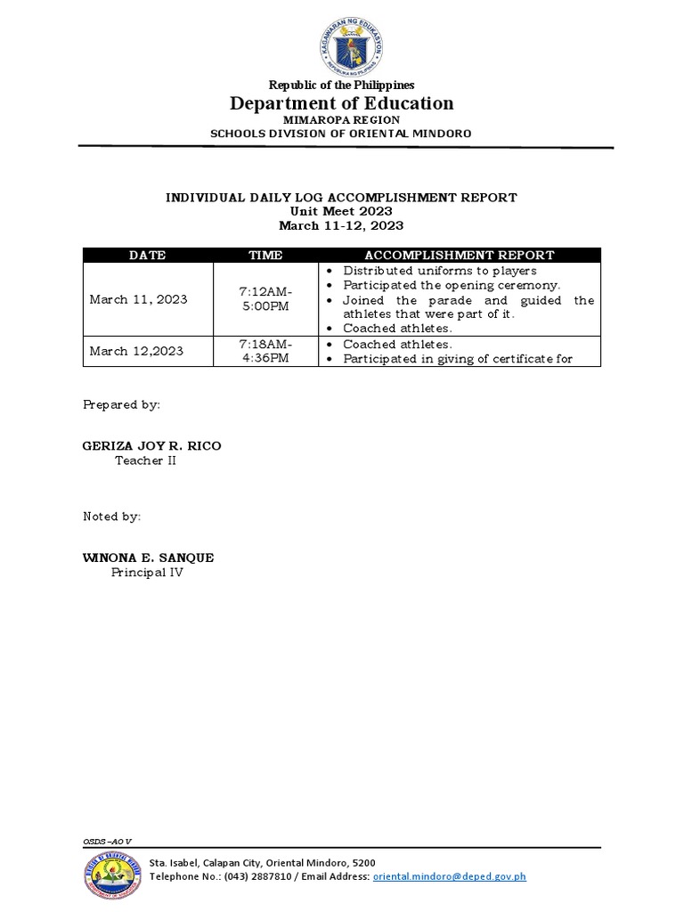 Sample IDLAR Unit | PDF