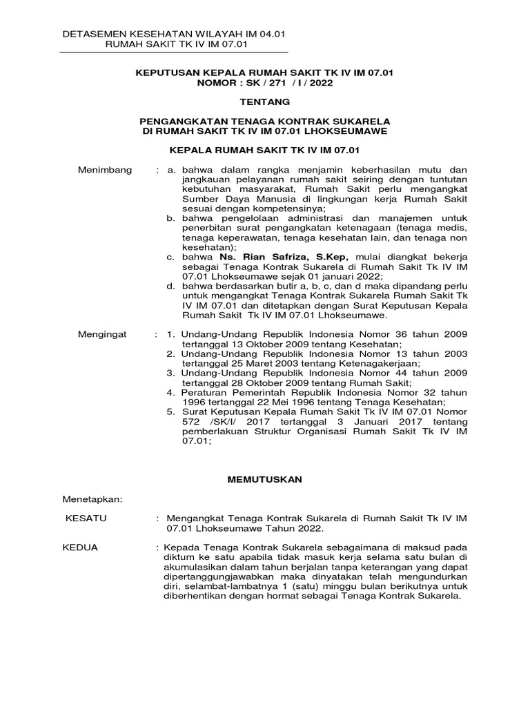 SK Rian Safriza 2022 | PDF