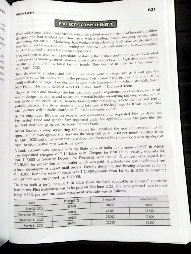 Accounts project Comprehensive | PDF | Debits And Credits | Banks