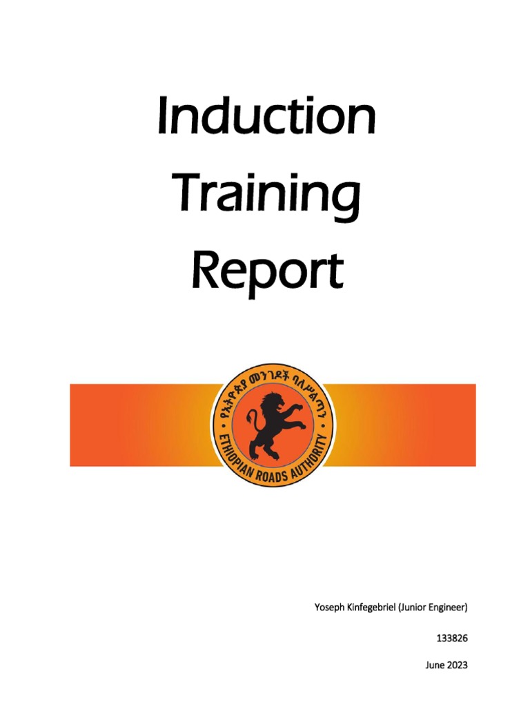 Induction Training Report | PDF | Road | Earth Sciences