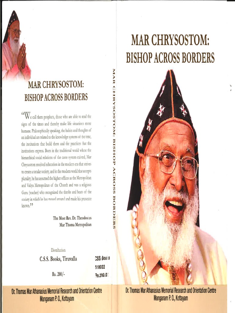 Mar Chrysostom-Bishop Across Borders | PDF