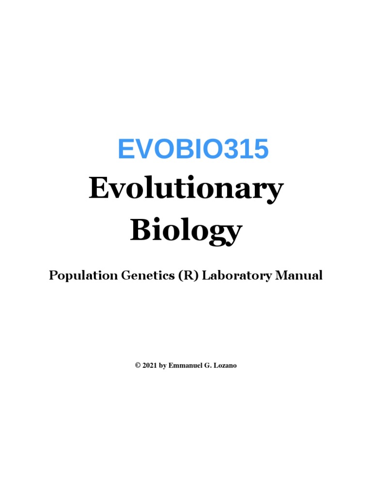 Evo Bio | PDF | Zygosity | Fitness (Biology)