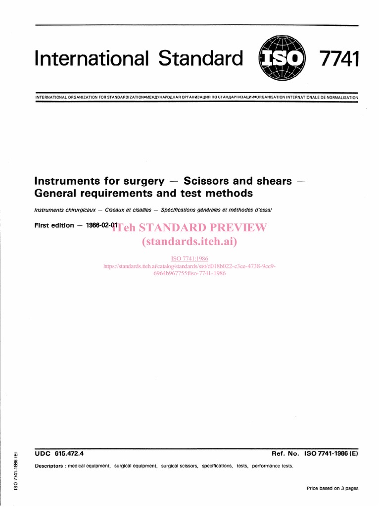 Iso 7741 1986 | PDF