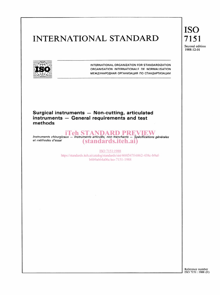 Iso 7151 1988 | PDF | International Organization For Standardization ...