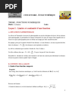 Cours de Mathématiques Terminale A4 | PDF