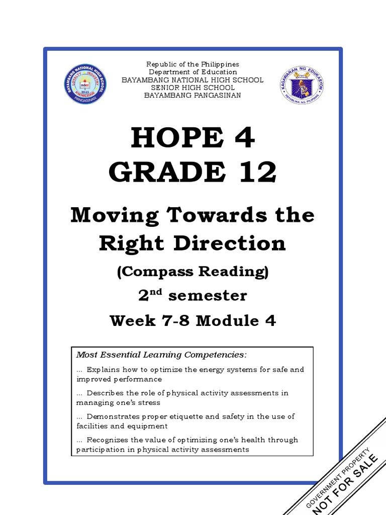 HOPE 4 Module 4 Compass Reading | Download Free PDF | Compass