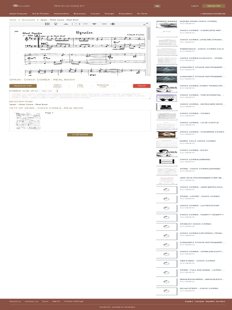 Spain - Chick Corea - Real Book | PDF