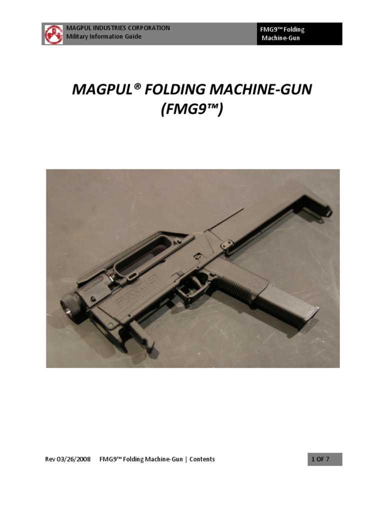Magpul Folding Machine Gun (Magpul) | PDF | Concealed Carry In The ...