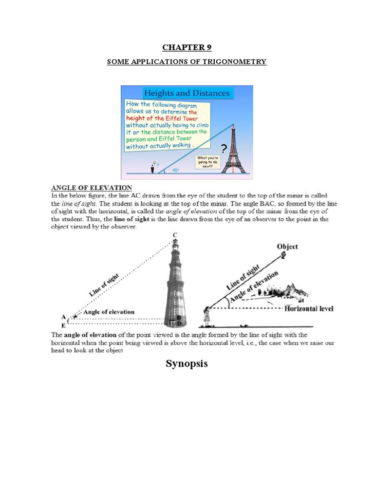 AW Appl. of Trigo and Circles | PDF | Circle | Triangle