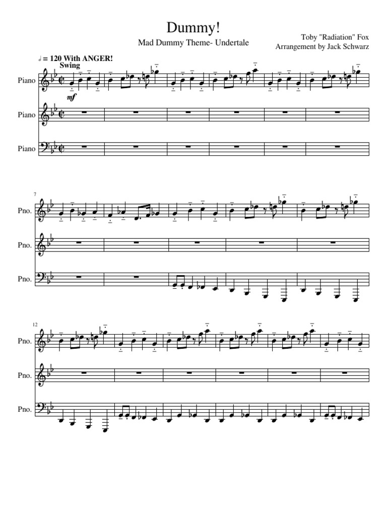 Undertale - Dummy! | PDF