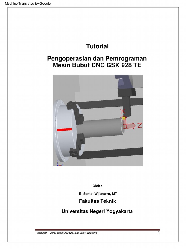 Dasar Pemrograman Untuk Mesin Bubut CNC Dengan GSK 928 TE-rev1 | PDF