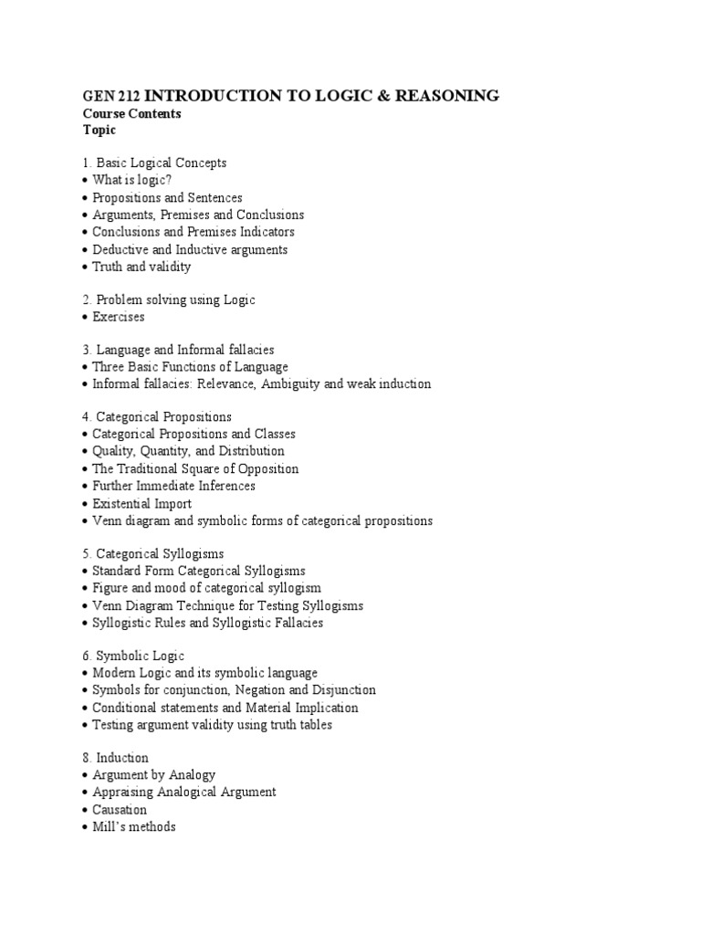 Bs Law Semester 3 Peshawar University | PDF | Logic | Argument