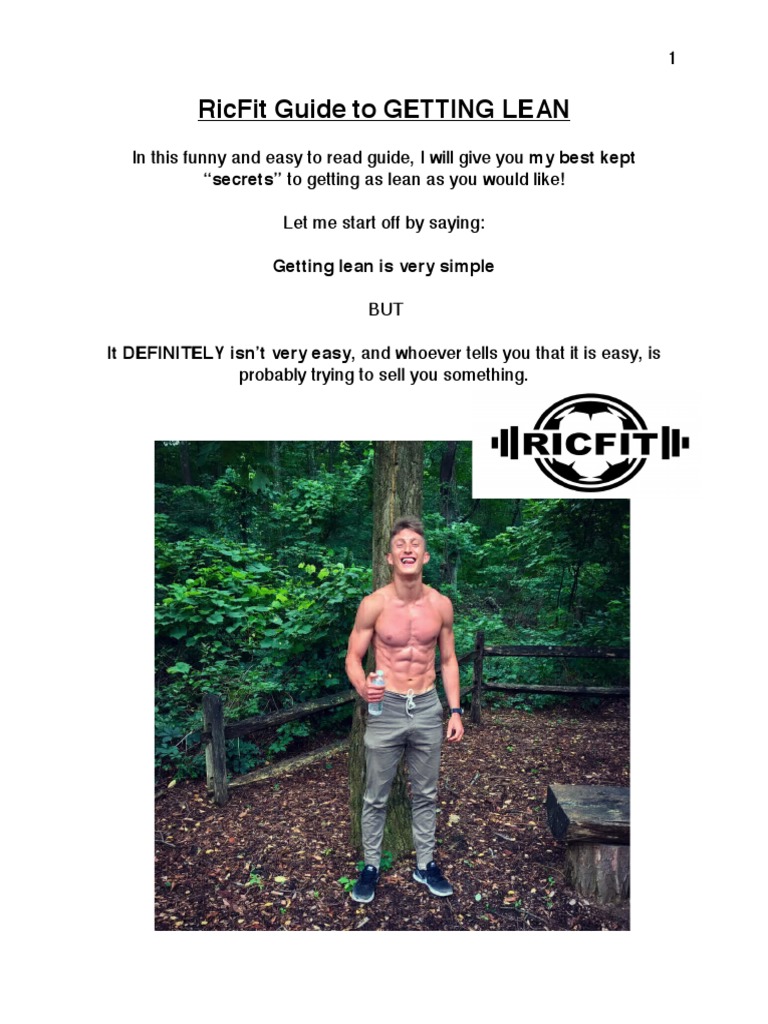 RicFit Guide To Getting Lean | PDF | Nutrients | Chocolate
